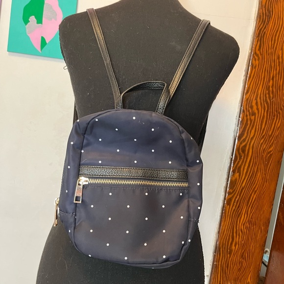 Target | Bags | Bogo Navy Blue Polka Dot Mini Backpack | Poshmark